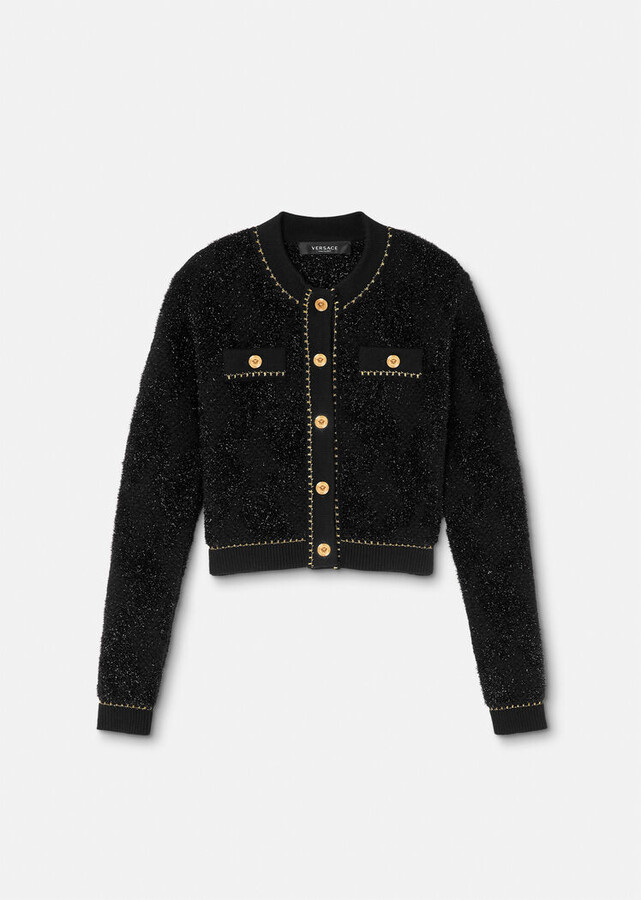 Versace Medusa Tweed Cardigan - ShopStyle