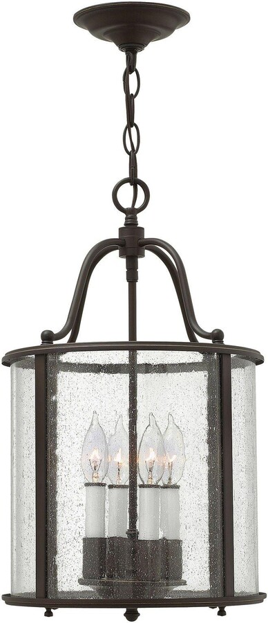 Loops 4 Bulb Ceiling Pendant Light Fitting Olde Bronze LED E14 60W Bulb ...