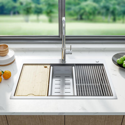 babevy Kitchen Sink, Drop In Workstation Kitchen Sink - ShopStyle ...