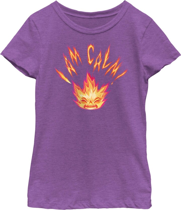 Disney Pixar Girl's Elemental Ember I am Calm Child T-Shirt - ShopStyle ...
