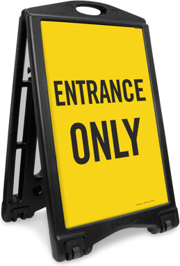 SmartSign Entrance Only Portable Sidewalk Sign - ShopStyle Laptop Carts ...