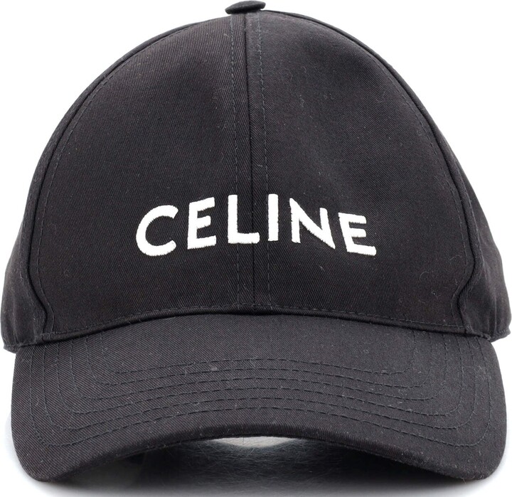 Celine Logo Baseball Cap Embroidered Canvas - ShopStyle Hats