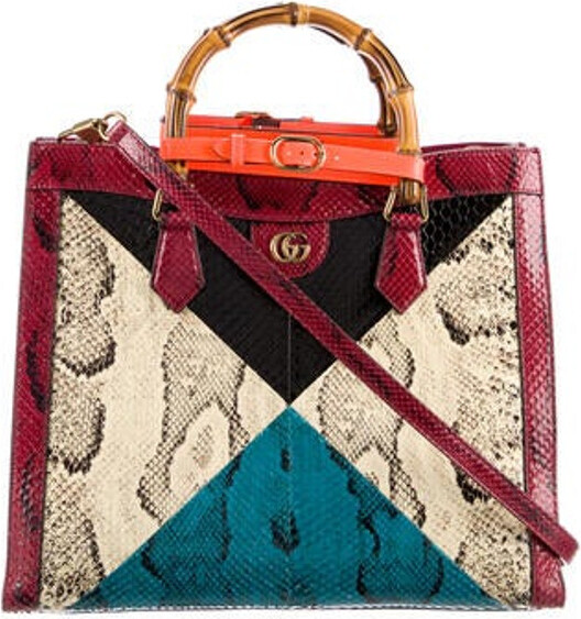 Gucci Medium Python Diana Tote - ShopStyle
