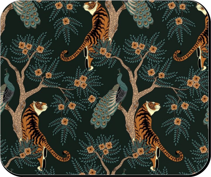Shutterfly Rectangular Mouse Pads: Tiger & Peacock on Black - ShopStyle ...
