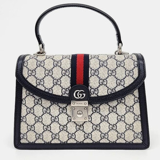 Gucci Ophidia PVC Navy Blue Top Handle Bag - ShopStyle