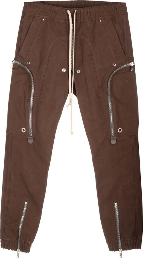 Rick Owens Zip Detailed Drop-Crotch Trousers - ShopStyle Pants
