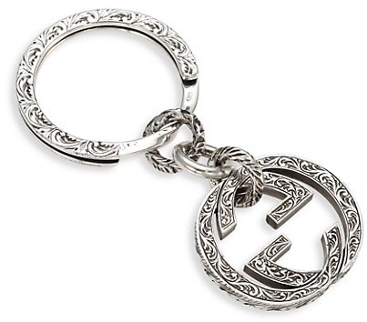 Gucci Sterling Silver Interlocking Key Ring - ShopStyle