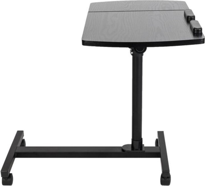 Four-Wheel Multifunctional Flat Surface Lifting Computer Desk Black ...