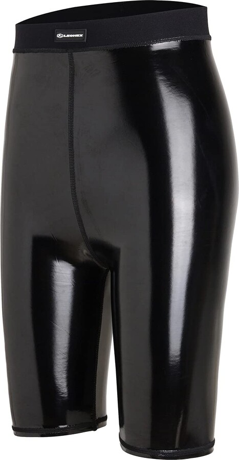 LEOHEX Ultra Streamline Mirror High Rise Shorts Sexy Satin Glossy ...