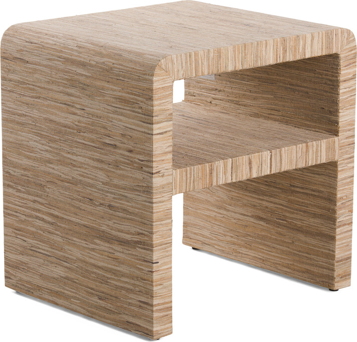 Handcrafted In Indonesia Grasscloth Side Table - ShopStyle