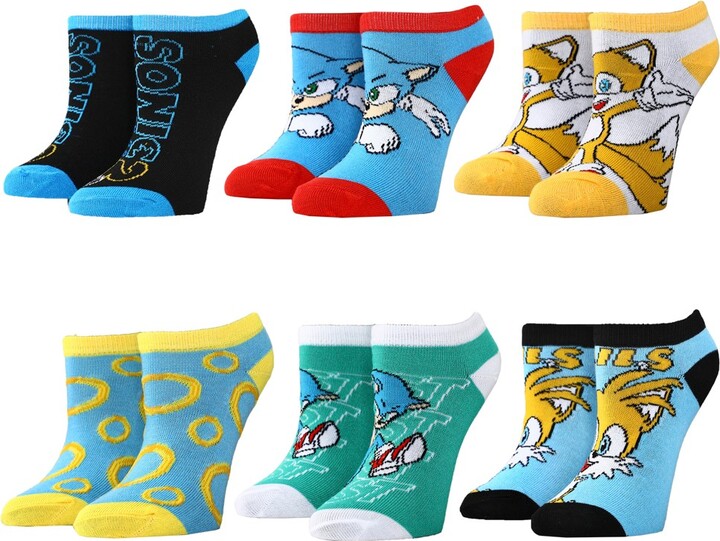 Sonic the Hedgehog Sonic and Tails casual Ankle Socks Set for Kids Boys ...