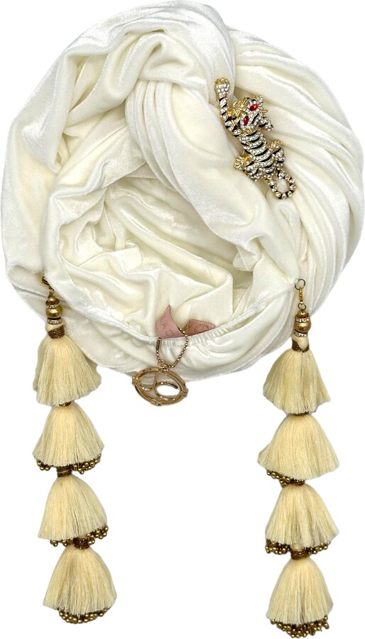 Julia Clancey - Ivory Tigger Dorado Classic Turban - ShopStyle Hats