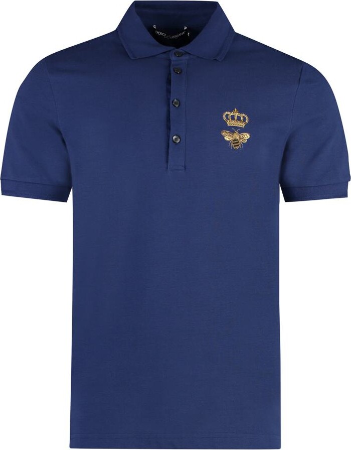 Dolce And Gabbana Cotton Piqué Polo Shirt Shopstyle