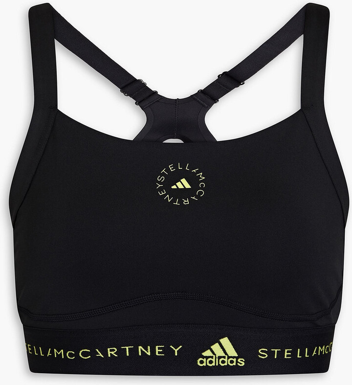 adidas by Stella McCartney Logo-print stretch sports bra - ShopStyle