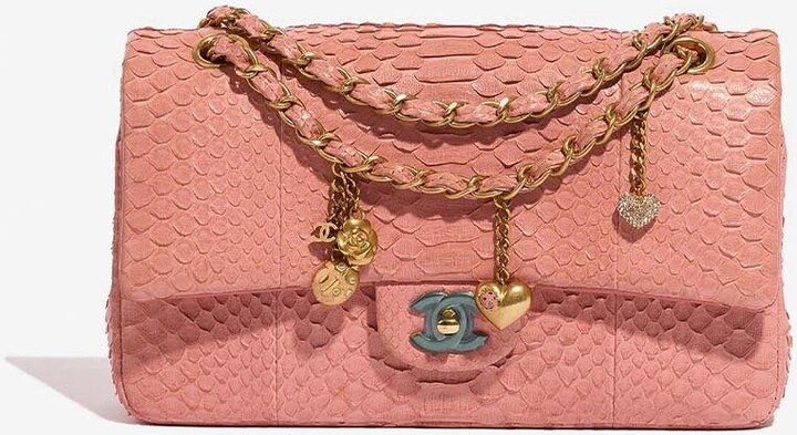 Chanel Medium Timeless Shoulder Bag in Dusty Rose Python Leather ...