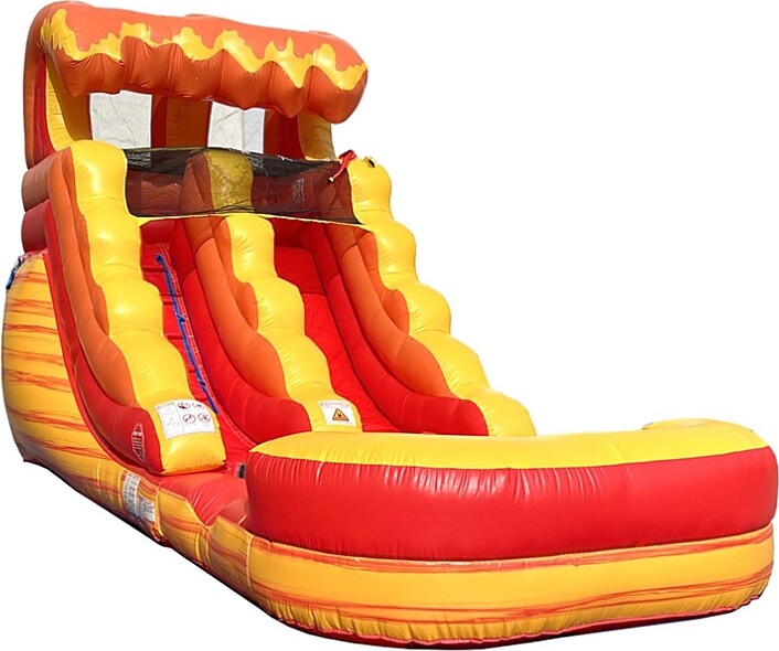 Pogo Bounce House 21' x 9' x 12' Backyard Inflatable Water Slide with ...