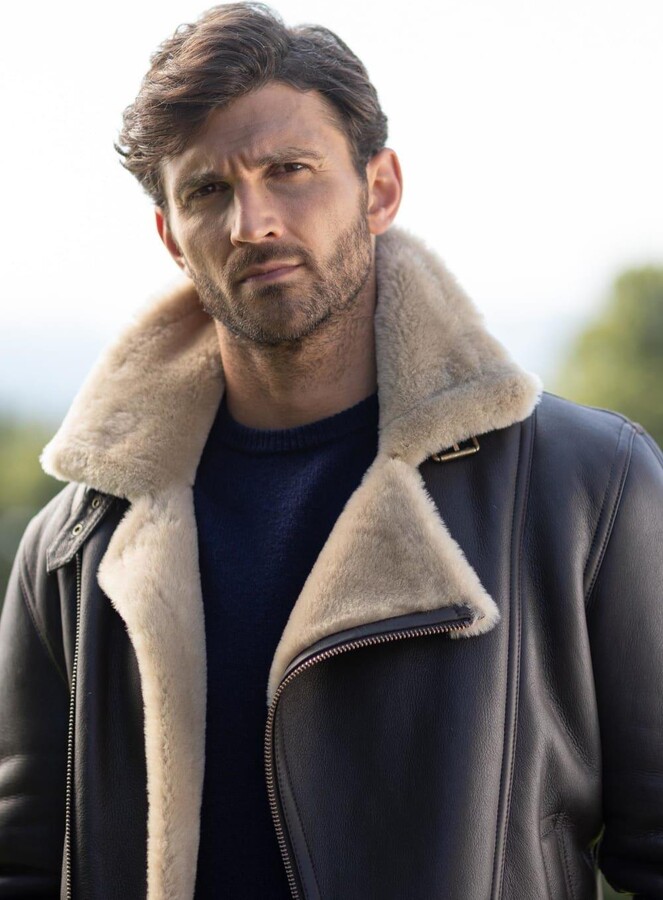 Lakeland Leather 'Hurricane' Sheepskin Aviator Jacket - ShopStyle