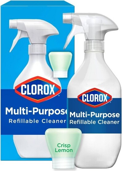Clorox Refillable Concentrate Spray Multi-Purpose Cleaner Starter Kit ...