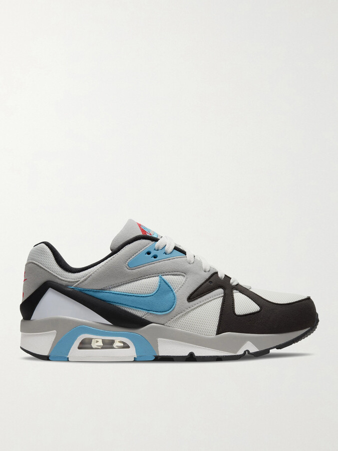 Nike Air Structure Triax 91 Og Rubber-Trimmed Mesh And Suede Sneakers ...