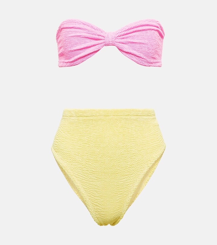 Hunza G Duo Ruby bikini - ShopStyle Two Piece Swimsuits
