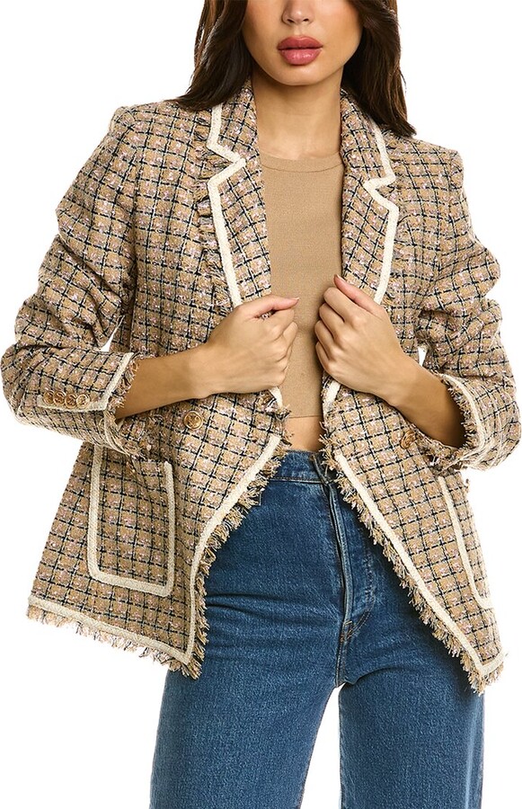 Stella + Lorenzo Tweed Jacket - ShopStyle Blazers