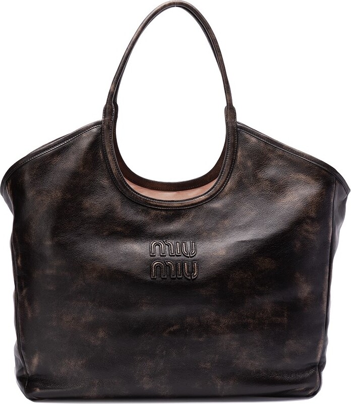 Miu Miu Vintage Leather Tote - ShopStyle