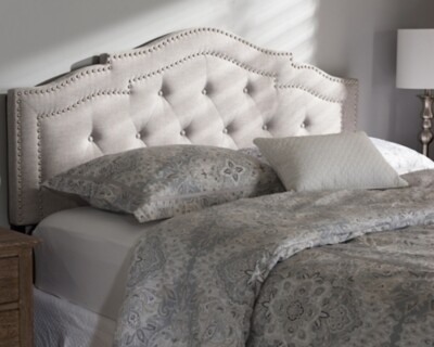 Baxton Studio Edith Scalloped Upholstered Headboard - ShopStyle