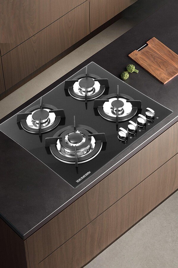 Living and Home Black Tempered Glass 4-Burner Gas Cooktop - ShopStyle ...