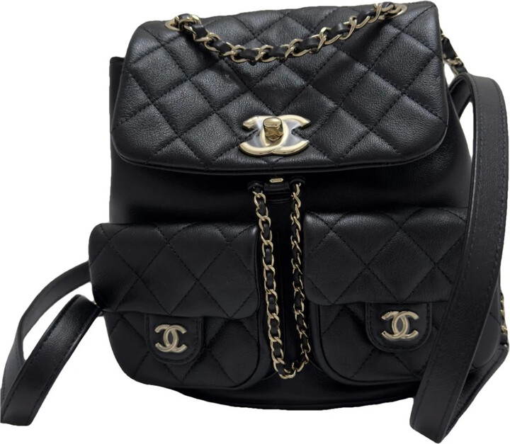 Chanel Leather backpack - ShopStyle