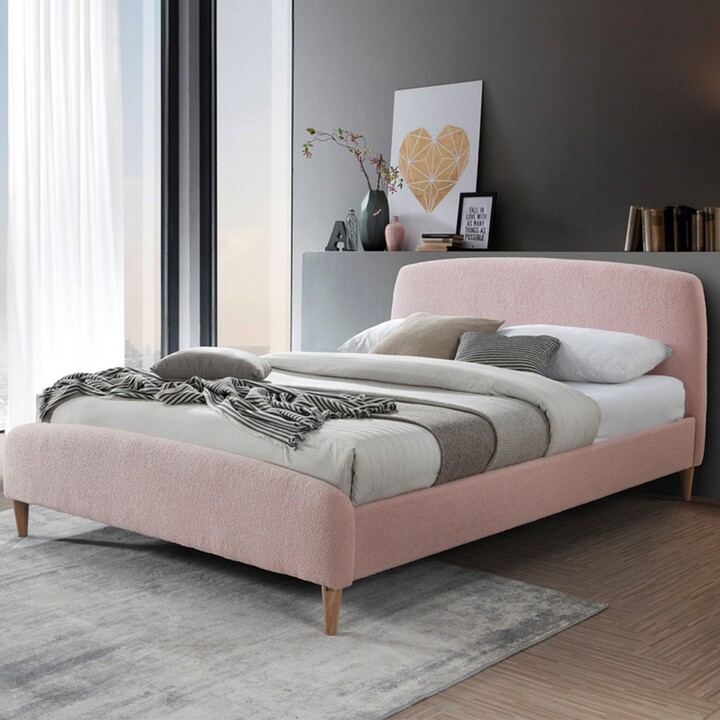 Dunelm Otley Boucle Bed Otley Blush Pink - ShopStyle