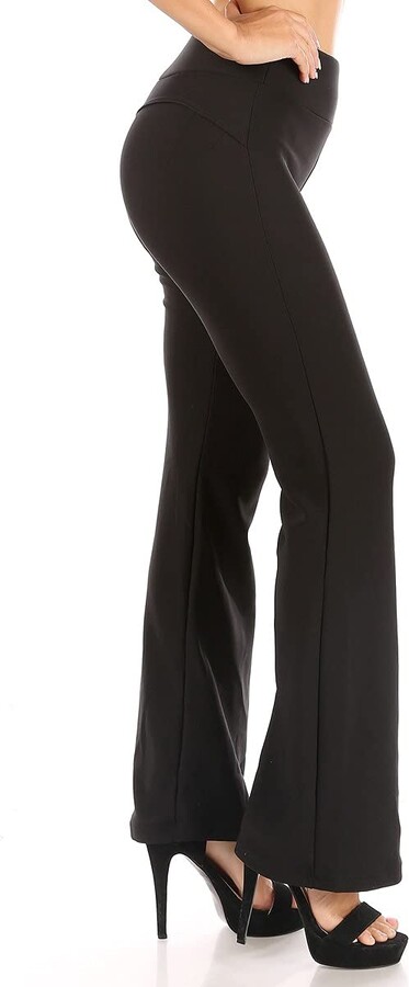 ShoSho Womens Flare Palazzo Pants Casual Boho Bell Bottoms Wide Leg ...