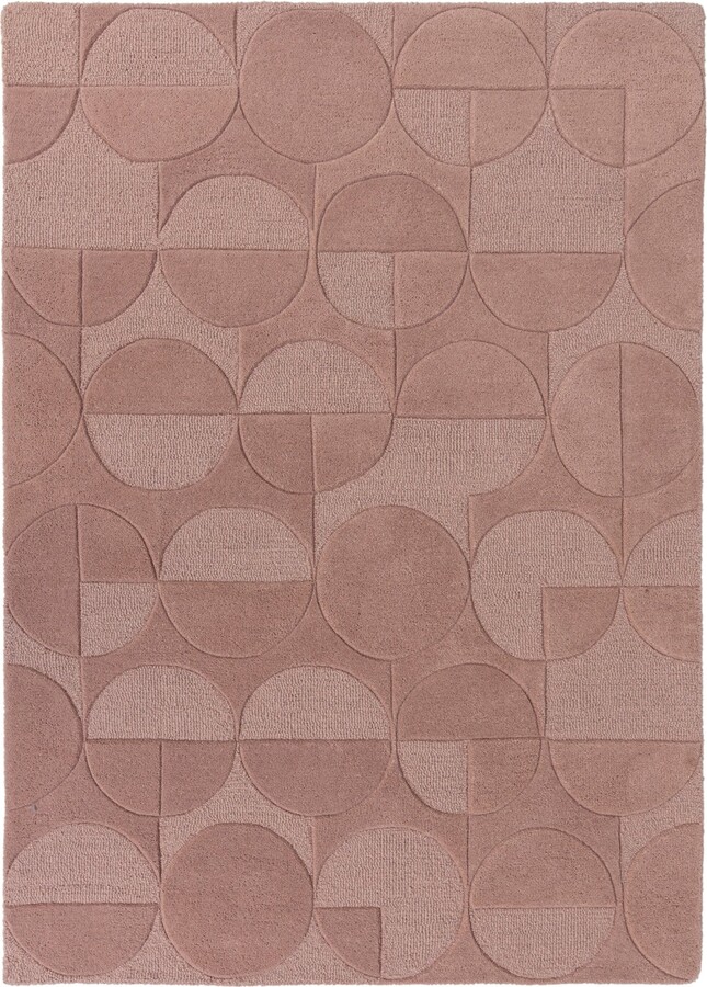 Dunelm Gigi Geometric Rug Gigi Pink - ShopStyle