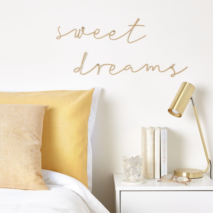 Dunelm Sweet Dreams Metal Wire Words 91cm Gold - ShopStyle Decor
