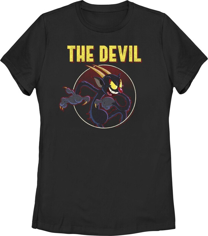 Women's The Cuphead Show! The Devil T-Shirt - Black - 2X Large - ShopStyle