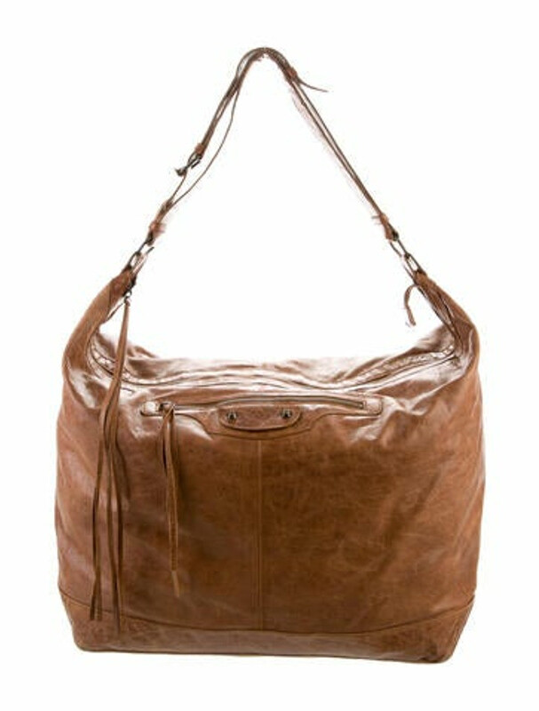 Balenciaga Classic Motocross XL Courier Hobo Brown - ShopStyle