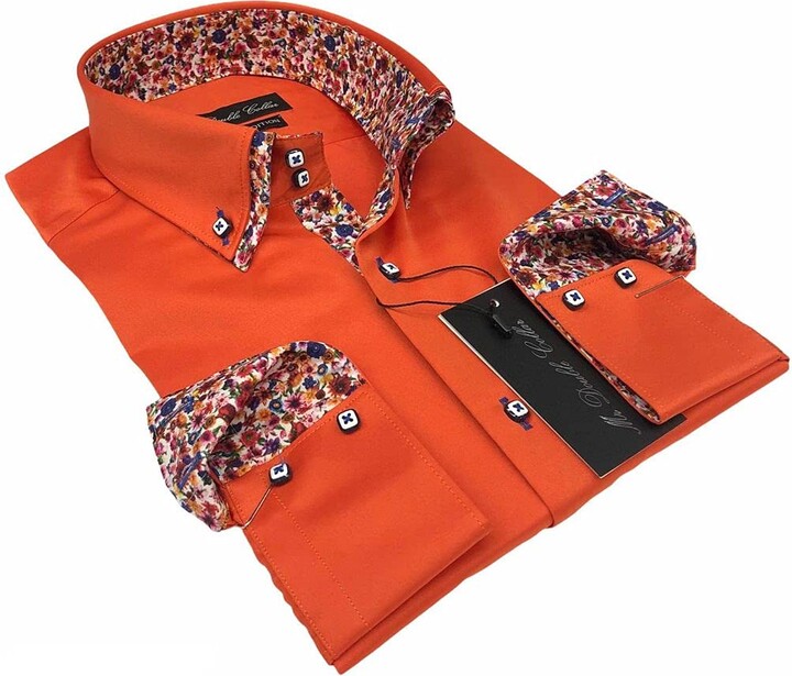 MrDoubleCollar Italian Design Mens Double Collar Shirts - Multiple ...