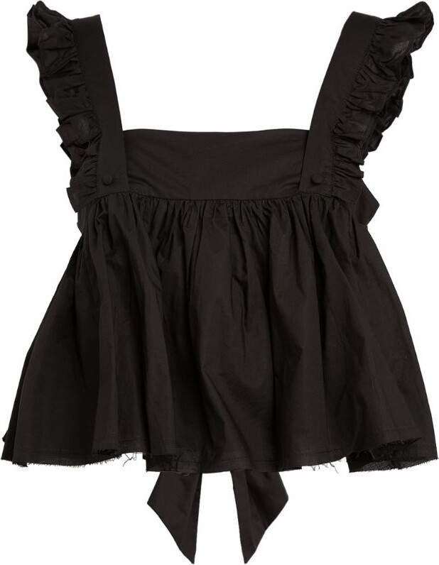 Selkie Ruffled Apron Top - ShopStyle