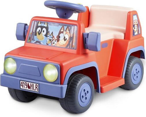 Bluey Ride On Car - Electric Car for Kids with Sound Effects & Music ...