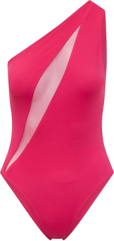 Versace One-Shoulder Cut-Out Swimsuit - ShopStyle
