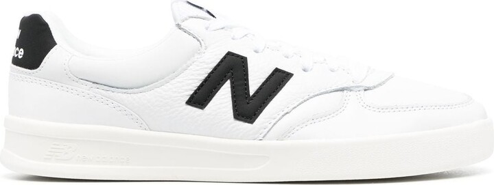 New Balance Logo-Patch Low-Top Sneakers - ShopStyle