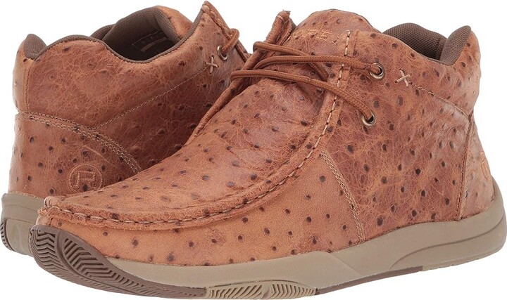 Roper Clearcut (Vintage Faux Ostrich Leather) Men's Lace up casual ...