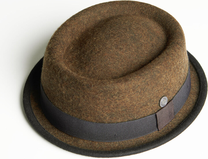 Dasmarca Hats Men's Tony Cordova Brown Felt Skimpy Brim Short Brim Rude ...