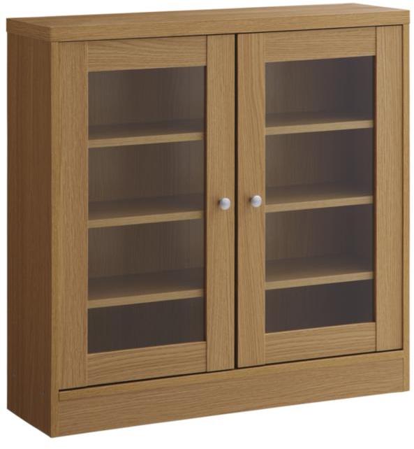 DVD/CD Storage Unit With Glass Doors - ShopStyle Living Room