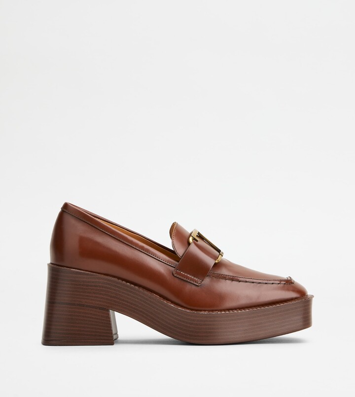 Tod's Platform Loafers in Leather - ShopStyle