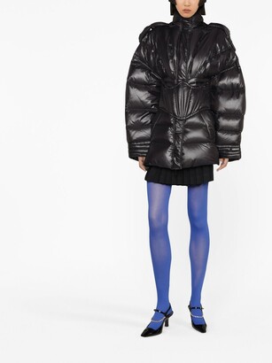 Versace La Greca print puffer jacket - ShopStyle