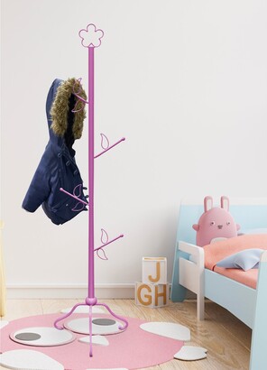 Design Styles DESIGNSTYLES Kids Coat Rack Stand - Free Standing Painted ...