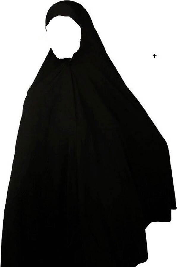 H.A.A.S® Black Cotton Hajj Umrah Long Prayer Dress Ehram Ihram Hijab ...