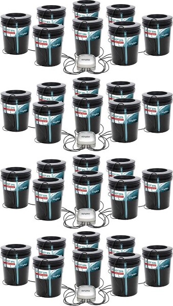 Active Air Active Aqua Root Spa 5-Gallon 8-Bucket Deep Water Culture ...