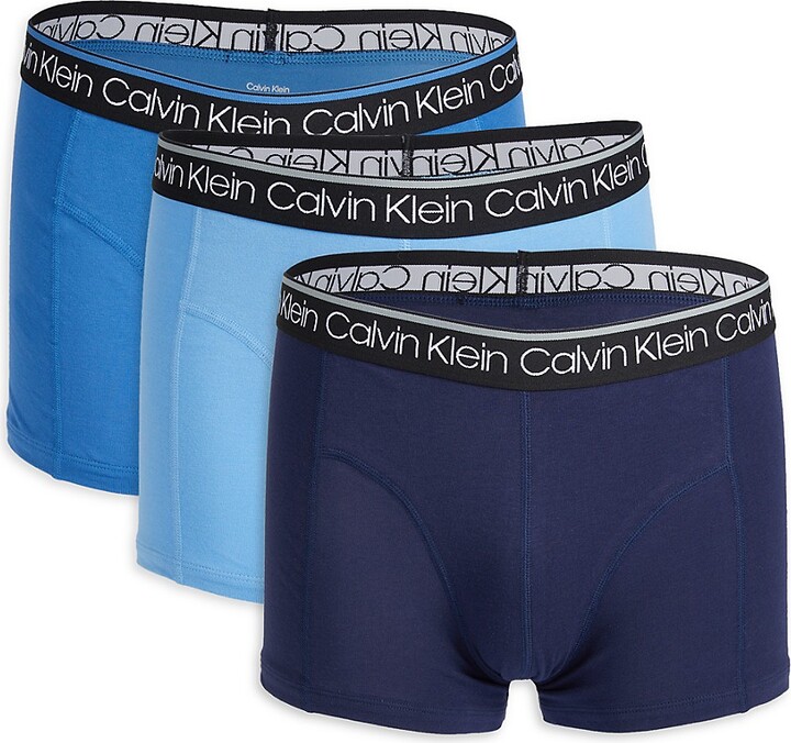 Calvin Klein 3-Pack Assorted Logo Boxer Trunks - ShopStyle