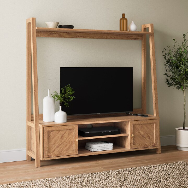 Dunelm Hadley Ladder TV Unit Oak - ShopStyle